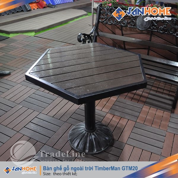 Bàn ghế gỗ ngoài trời TimberMan GTM20 | Tradeline